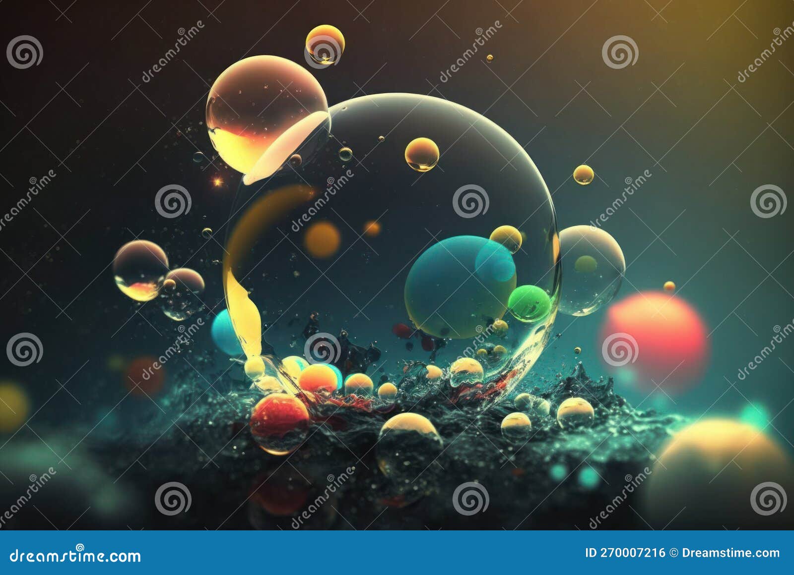 Abstract Water Bubble Drop Color Background Graphic Design Wallpaper ...