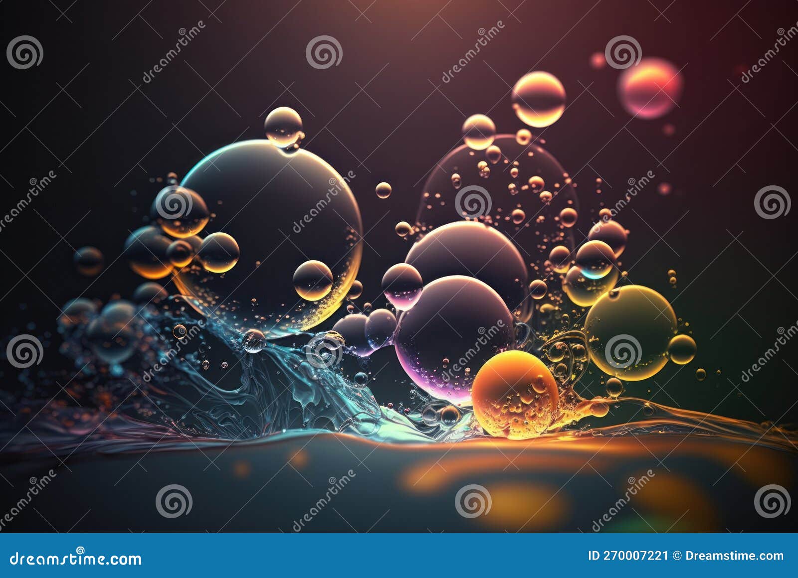 Abstract Water Bubble Drop Color Background Graphic Design Wallpaper ...