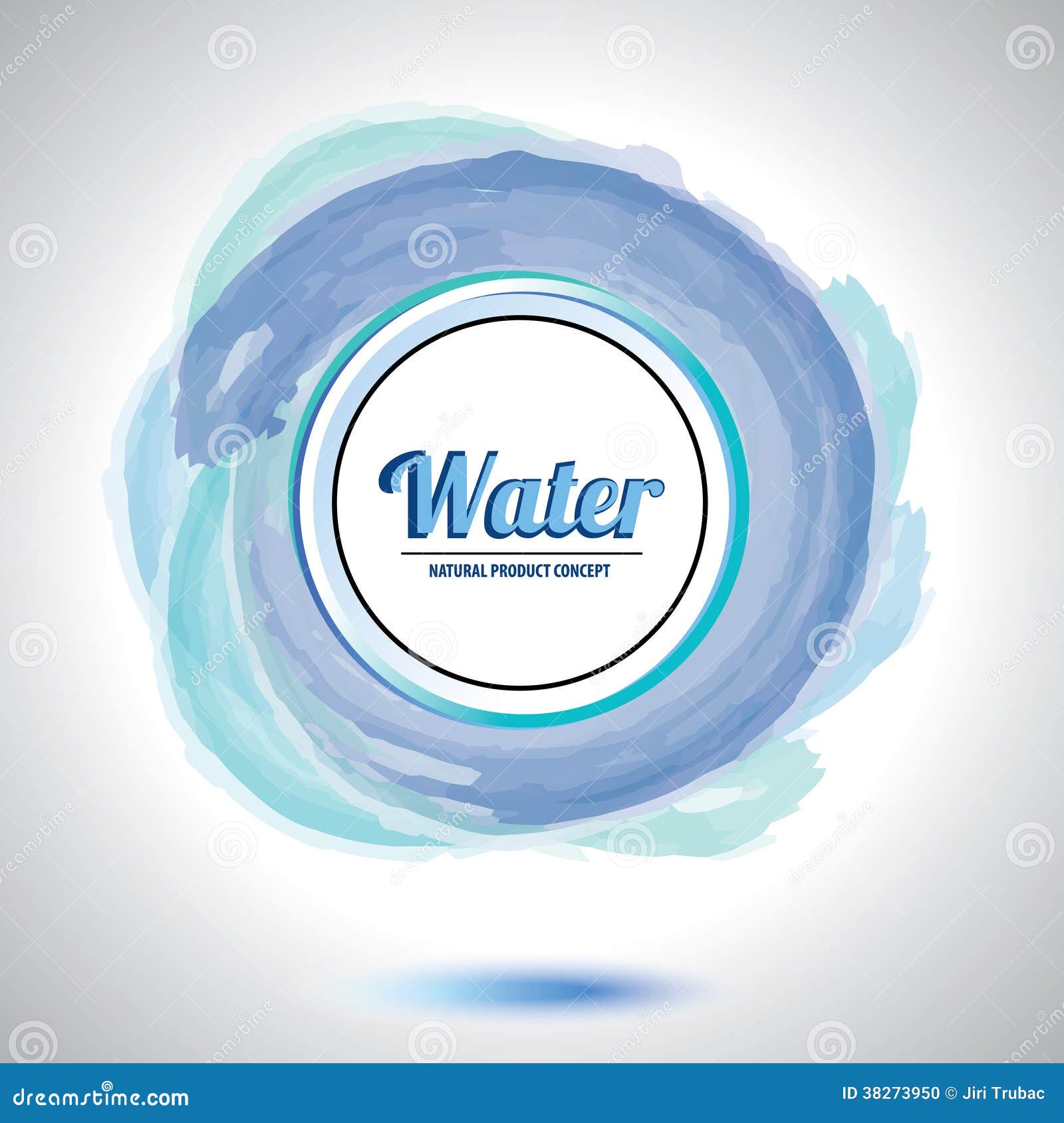Abstract Water Circle Element. Stock Vector - Illustration of clean ...