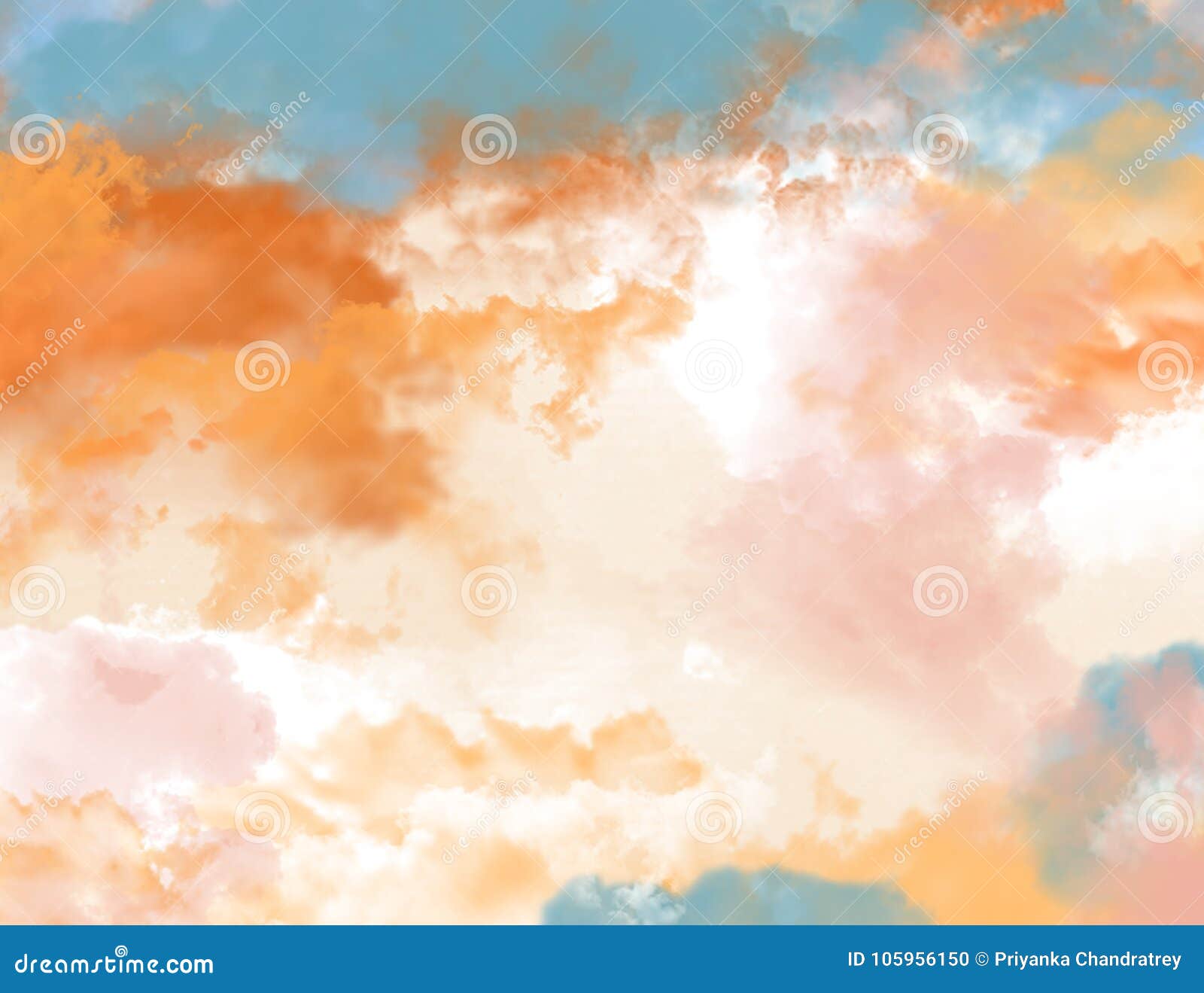 Abstract Water Color Background Cloud View Stock Photo - Image of ...