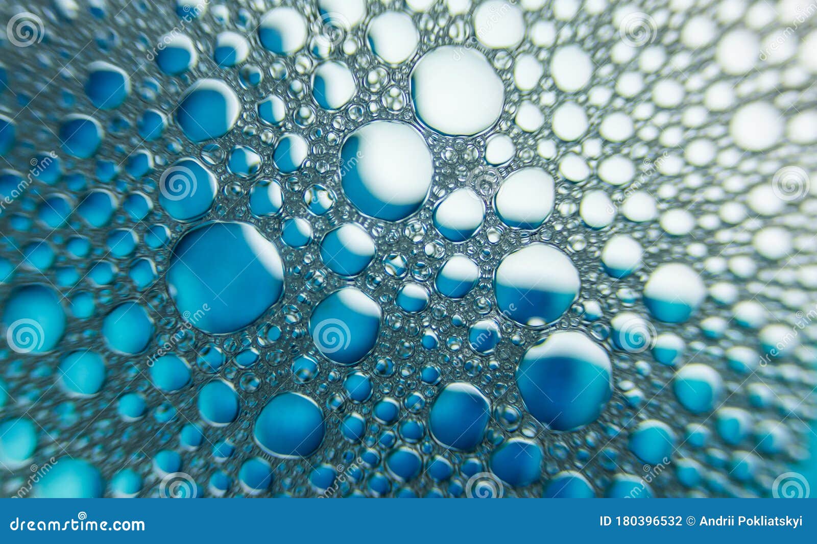 Abstract Water with Color Bubbles and Texture Stock Photo - Image of ...