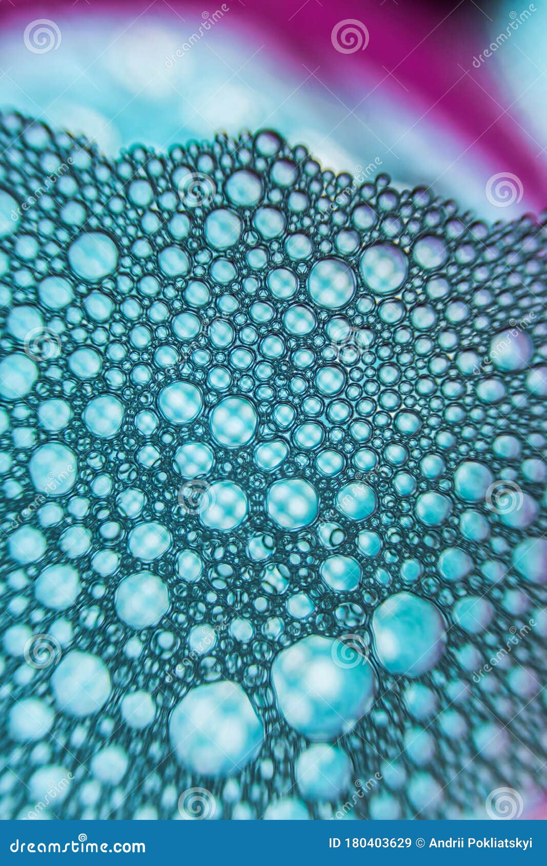 Abstract Water with Color Bubbles and Texture Stock Image - Image of ...