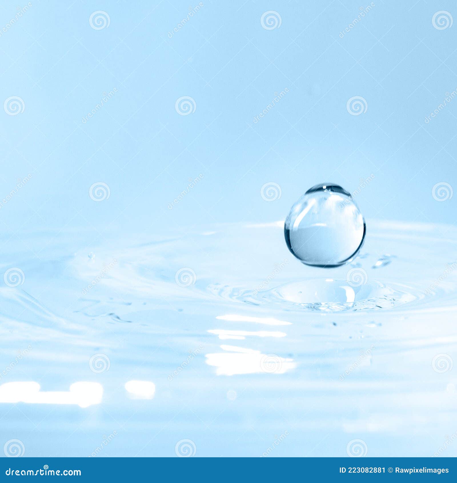 Abstract Water Drop Circle Wave Background Stock Image - Image of ...