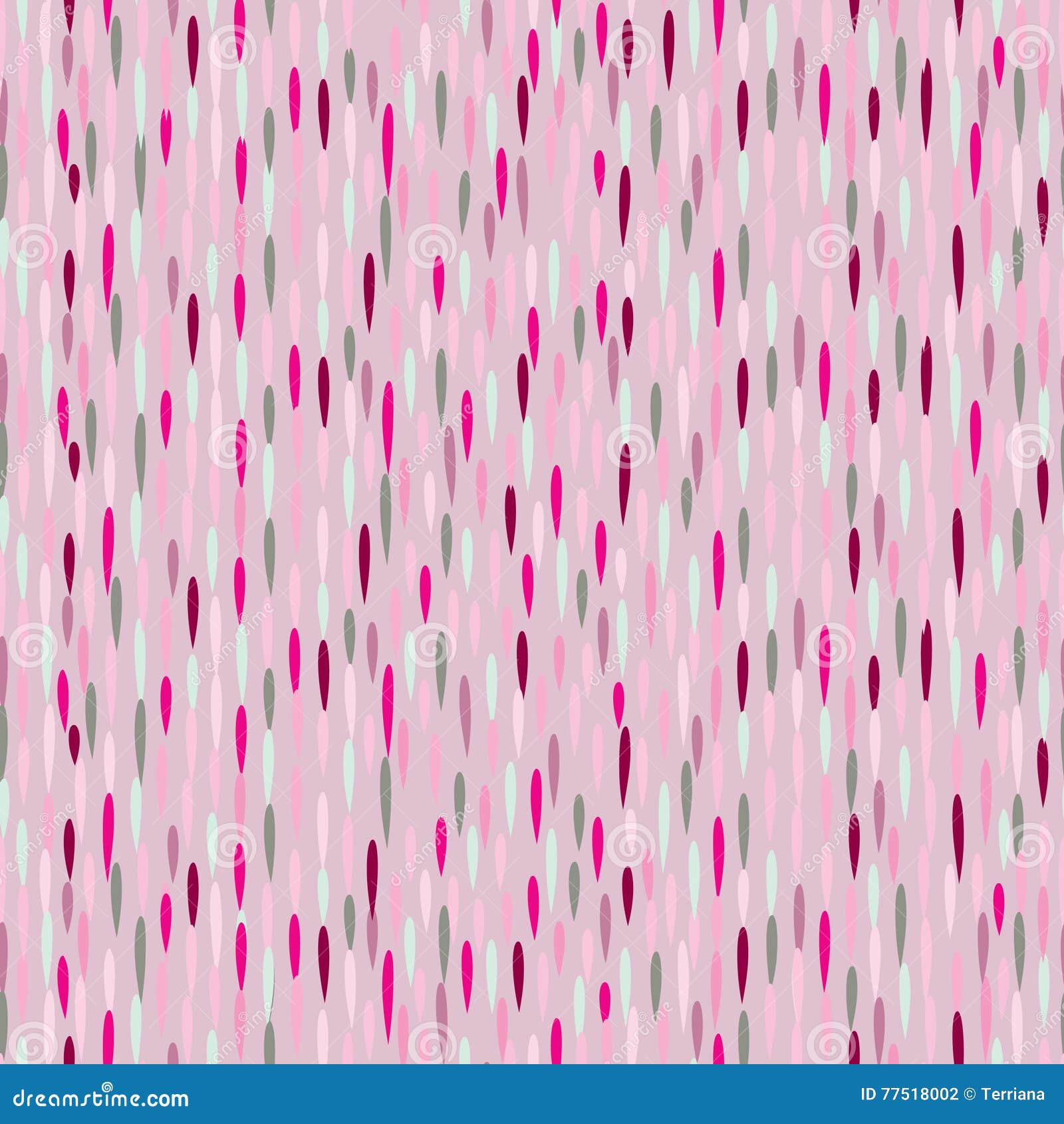 Abstract Water Drop Seamless Pattern. Raindrop Background. Falling Dots ...