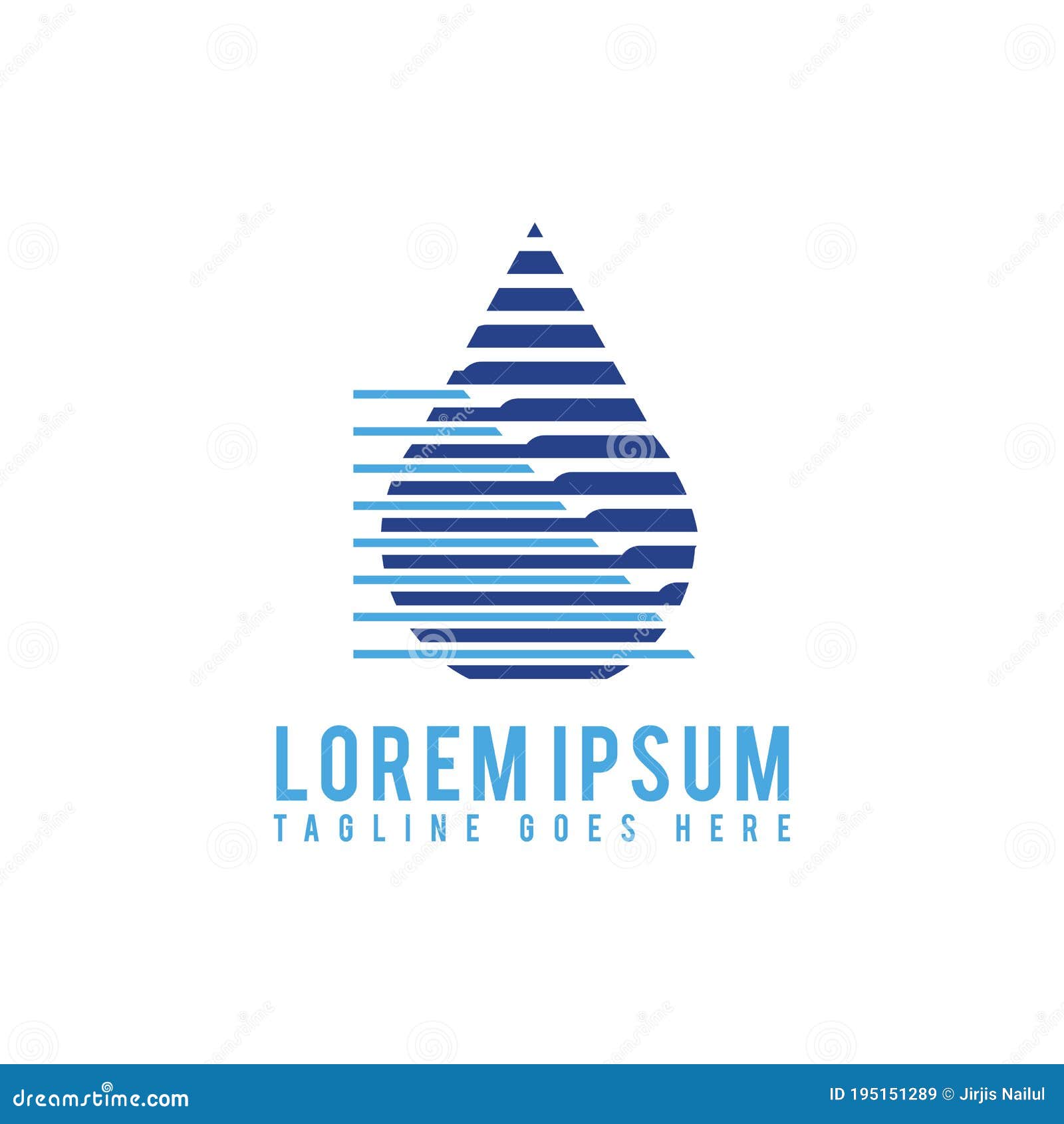 Abstract Water Drop Sign Symbol on White Background Stock Vector ...