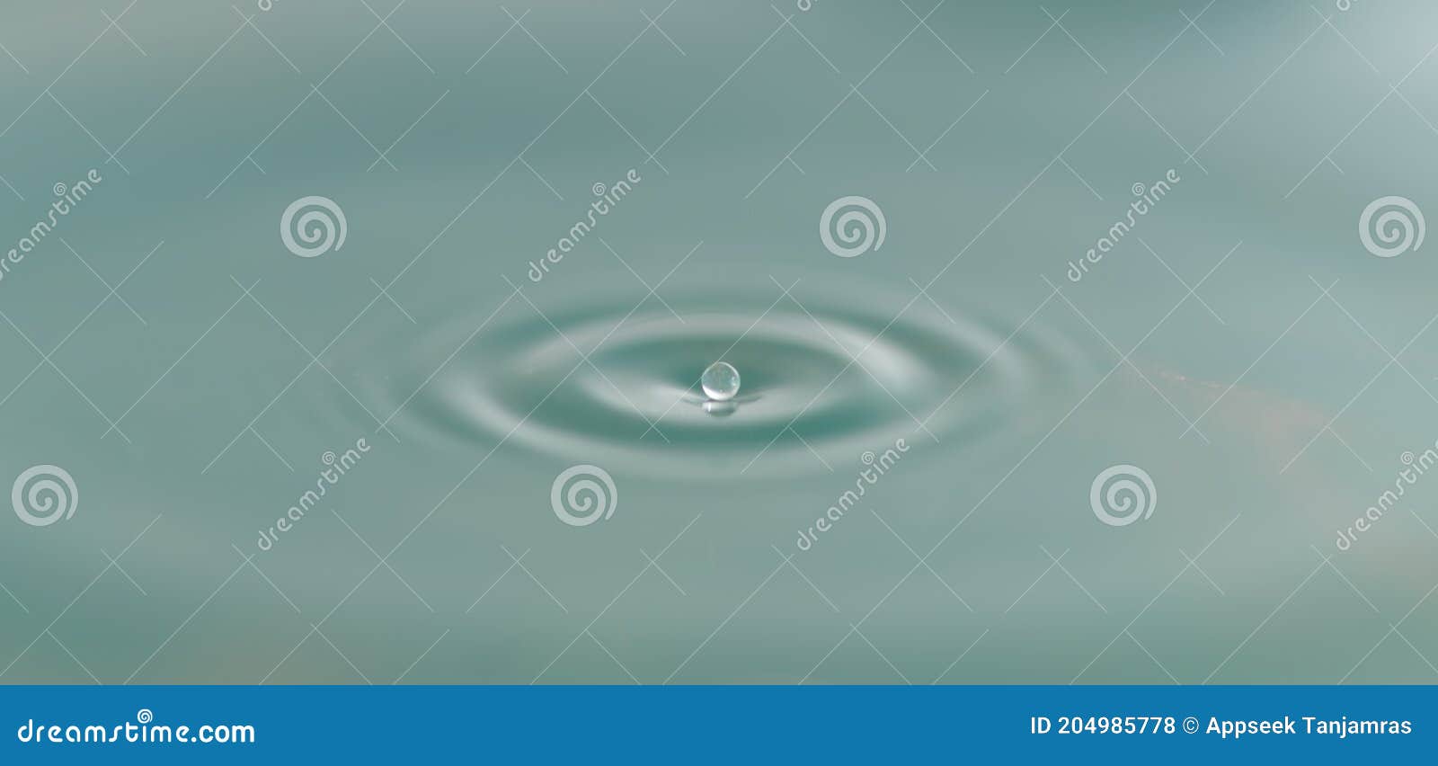 Abstract Water Drop Sphere Background Image Blue Tone Select Focus ...