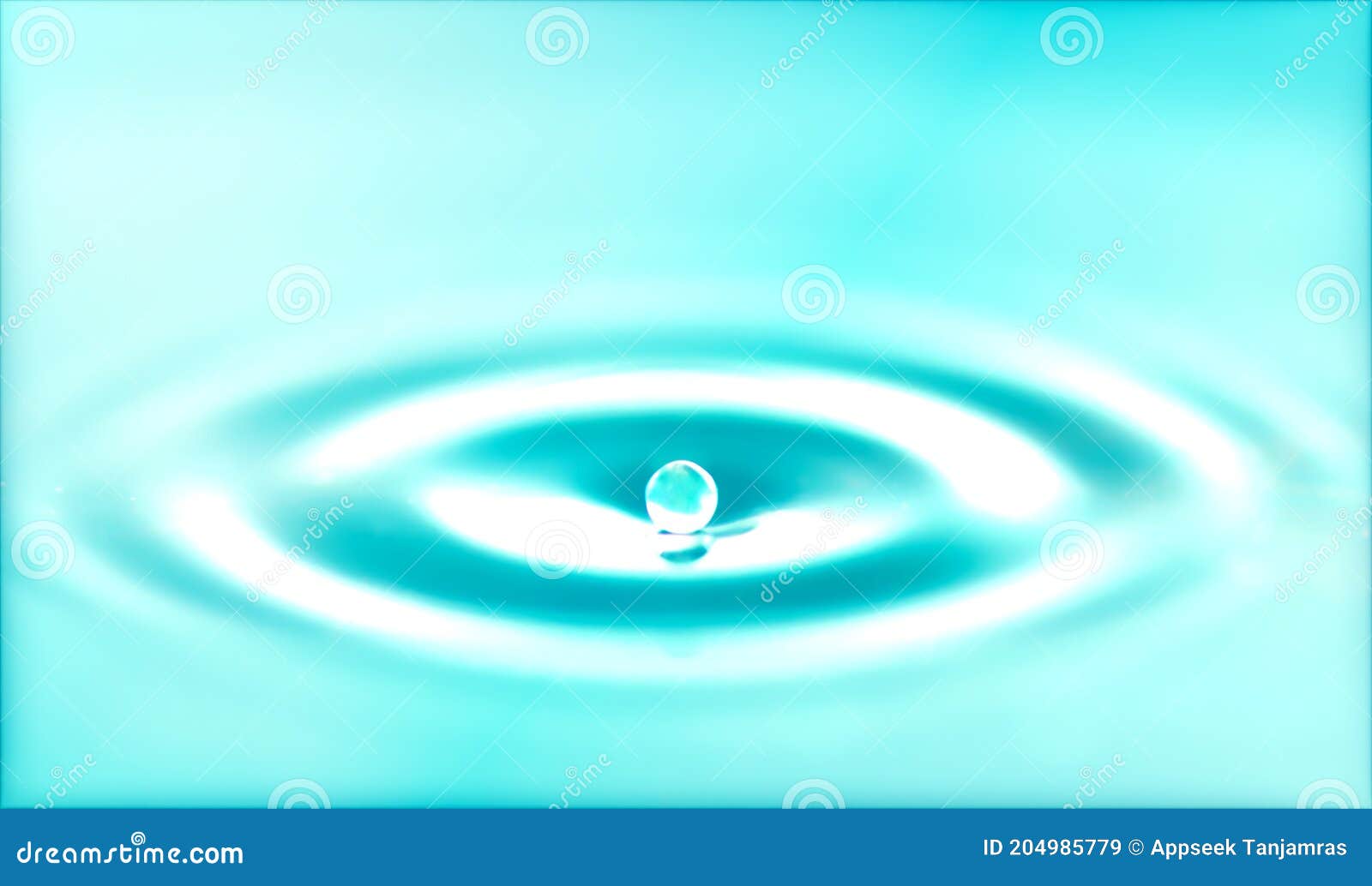Abstract Water Drop Sphere Background Image Blue Tone Select Focus ...