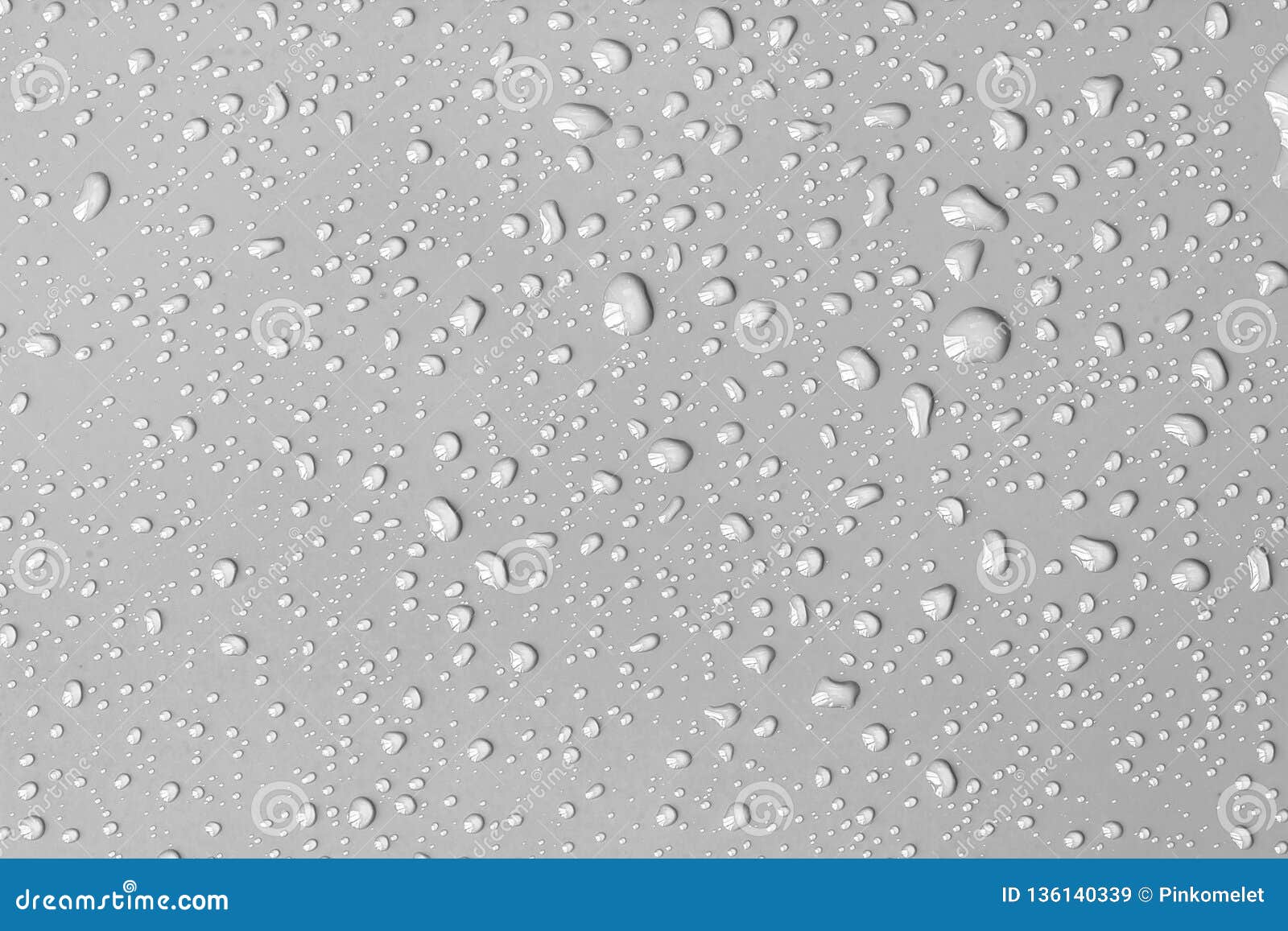 Abstract Water Drop on Surface of Fresh Grey Background Stock Image ...