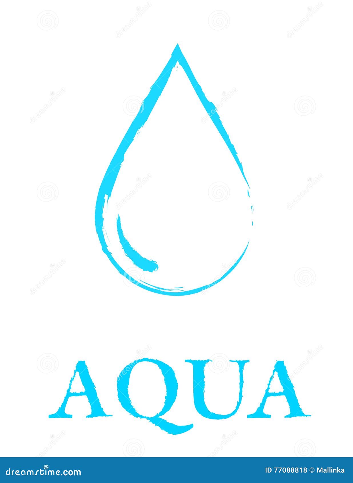 Abstract water droplet stock vector. Illustration of line - 77088818