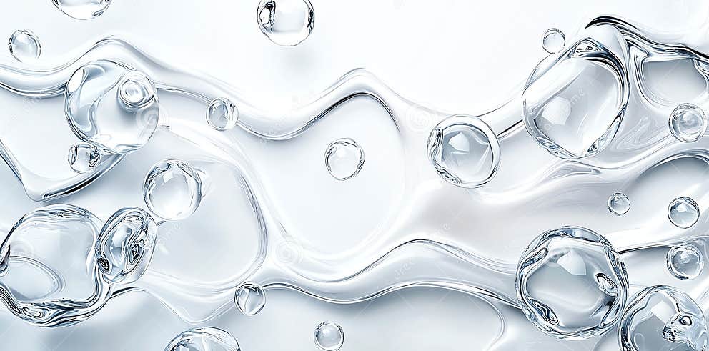Abstract Water Droplets on a Clear Surface Create a Visually Striking ...