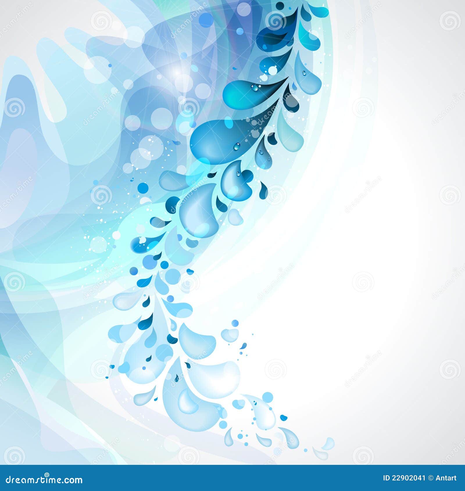 Abstract water drops stock vector. Illustration of graphic - 22902041