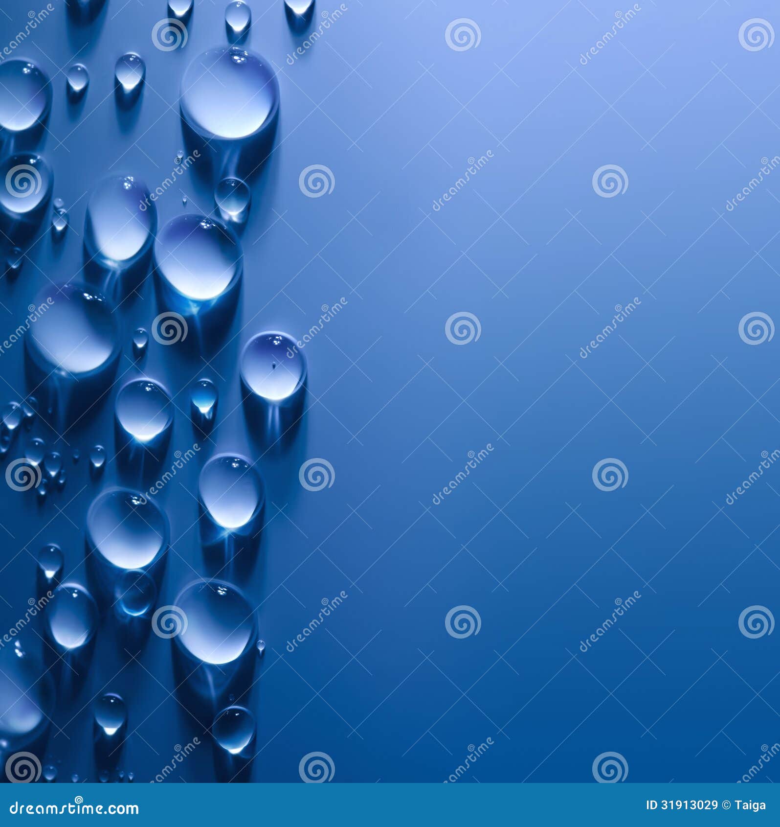 Abstract Water Drops Background with Beautiful Light Stock Image ...