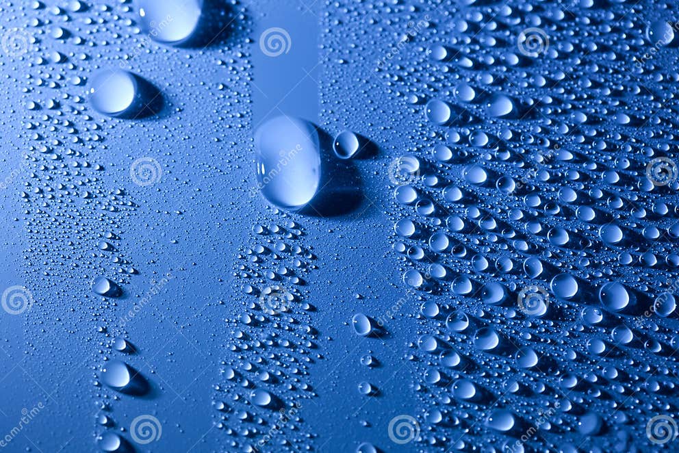 Abstract Water Drops Background with Flowing Drop Stock Image - Image ...