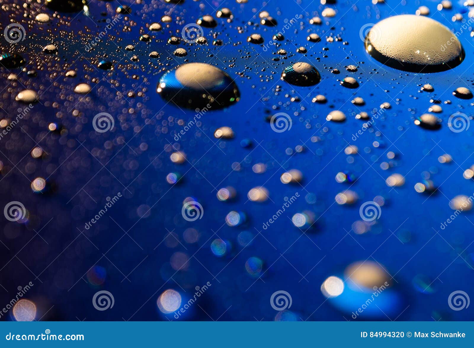 Abstract Water Drops on Illuminated Screen Stock Photo - Image of rainy ...