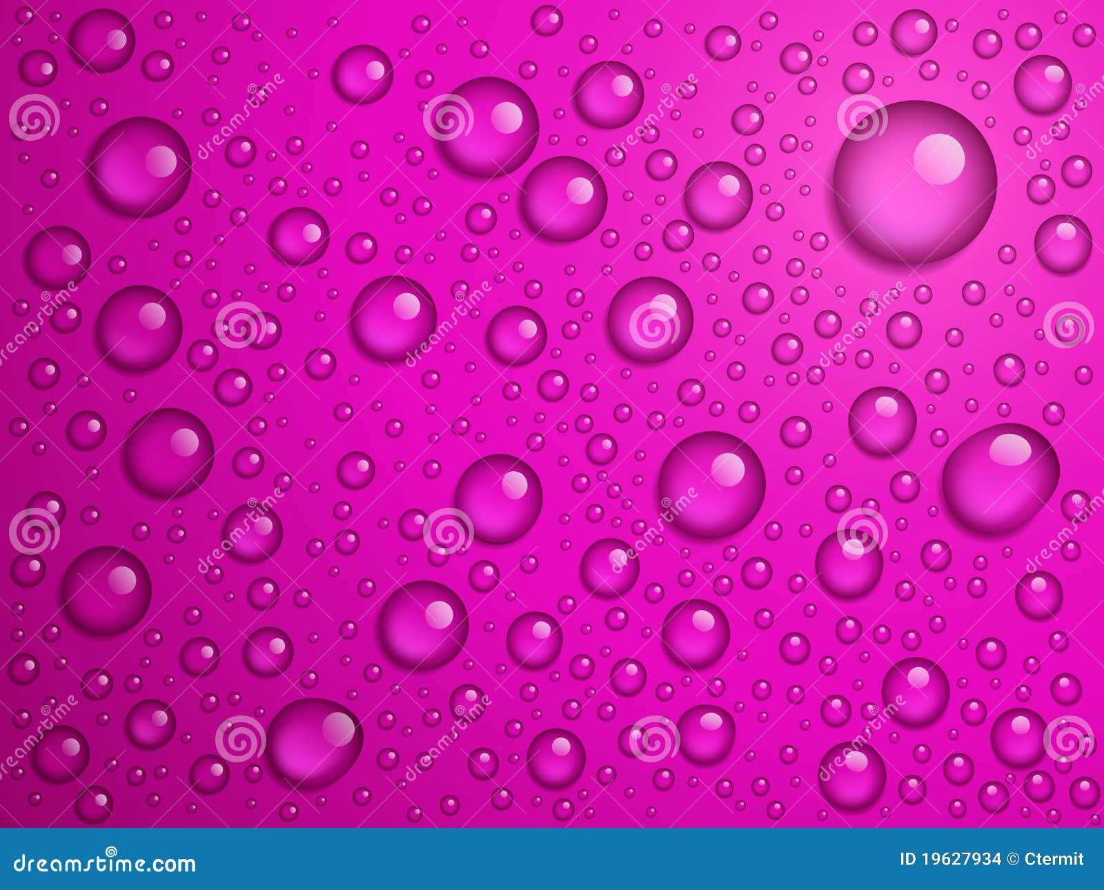 Abstract Water Drops on Pink Background Stock Vector - Illustration of ...