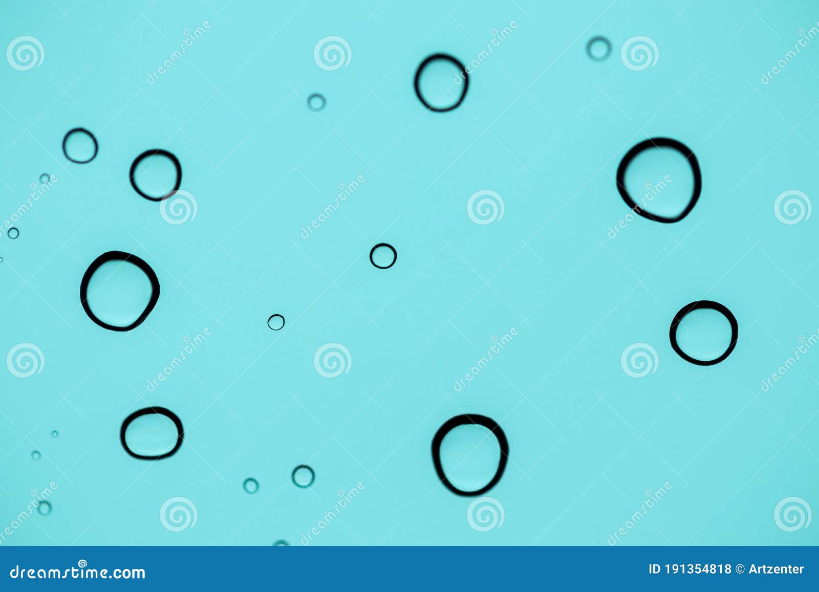 Abstract Water Drops on Plain Background Stock Photo - Image of drop ...