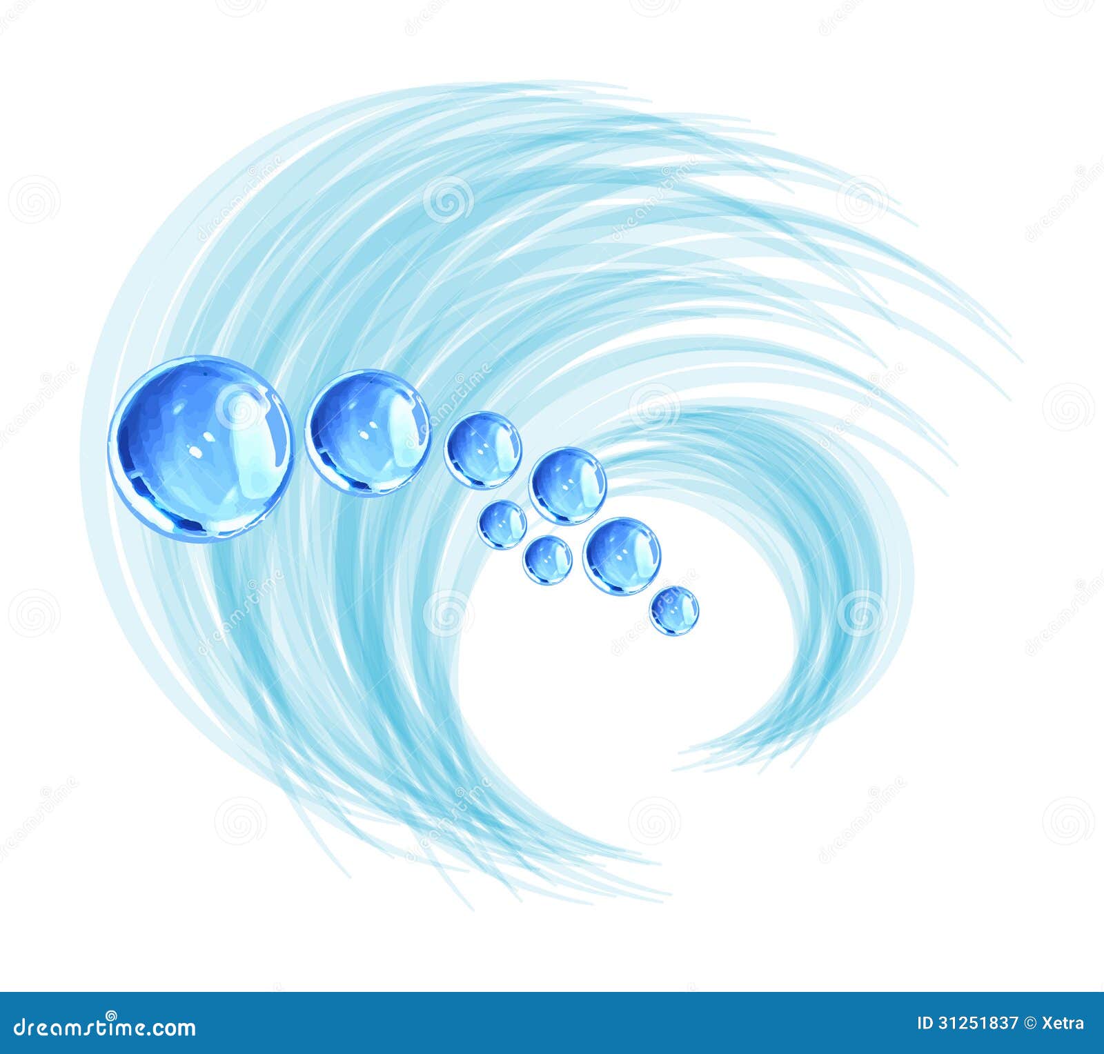 Abstract water drops stock vector. Illustration of design - 31251837
