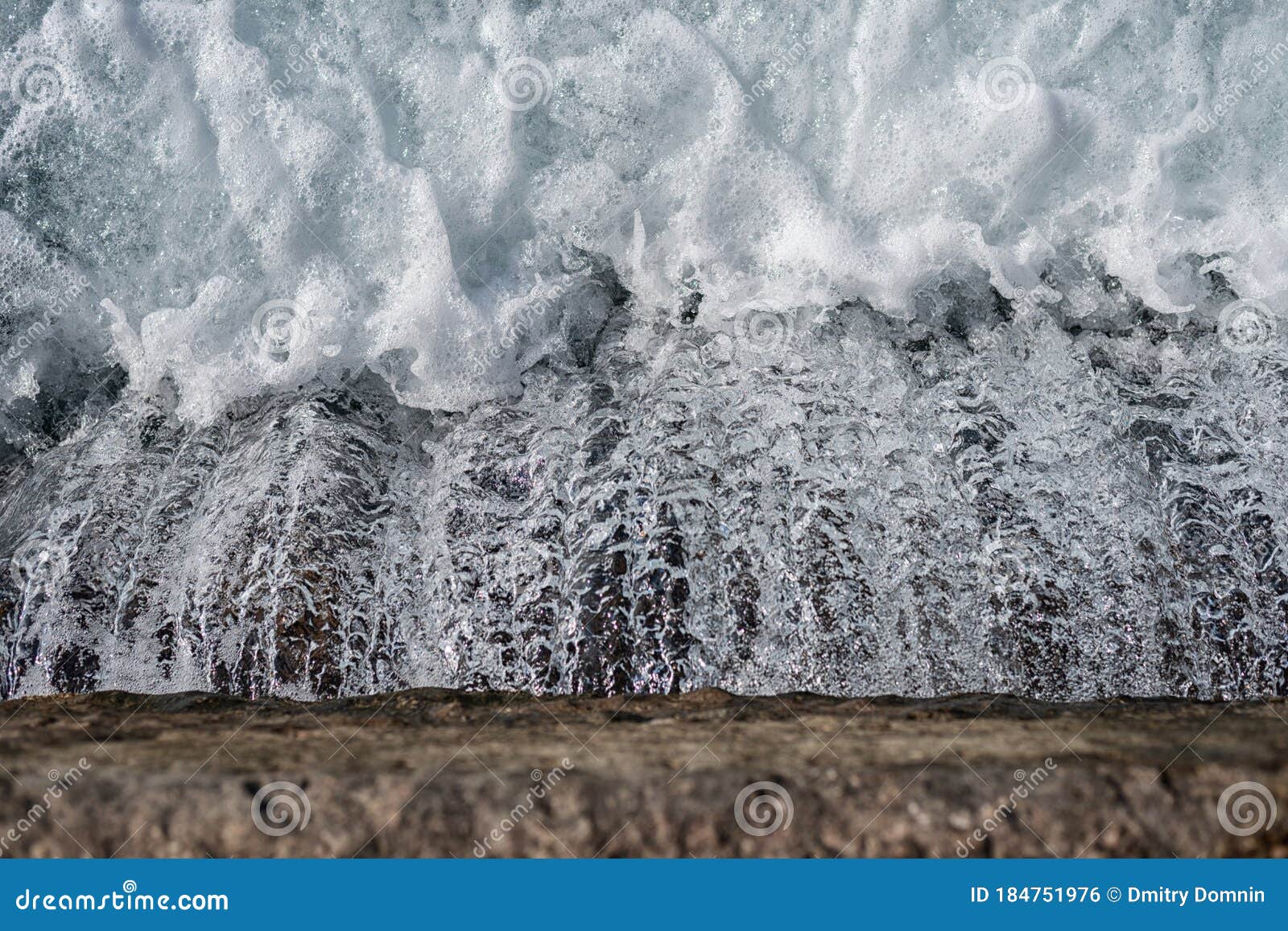 Abstract Water Flow with White Foam Stock Photo - Image of foam, splash ...