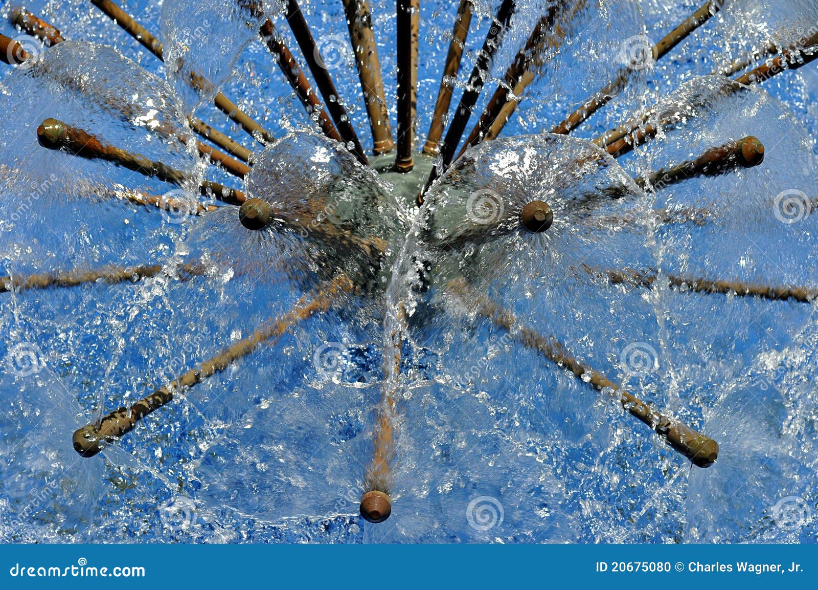Abstract Water Fountain stock photo. Image of radiating - 20675080
