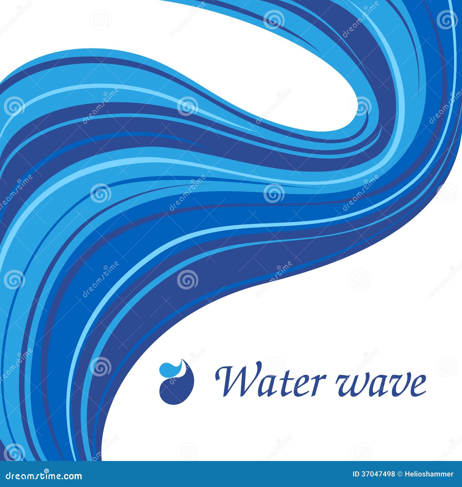 Abstract water frame stock vector. Illustration of background - 37047498
