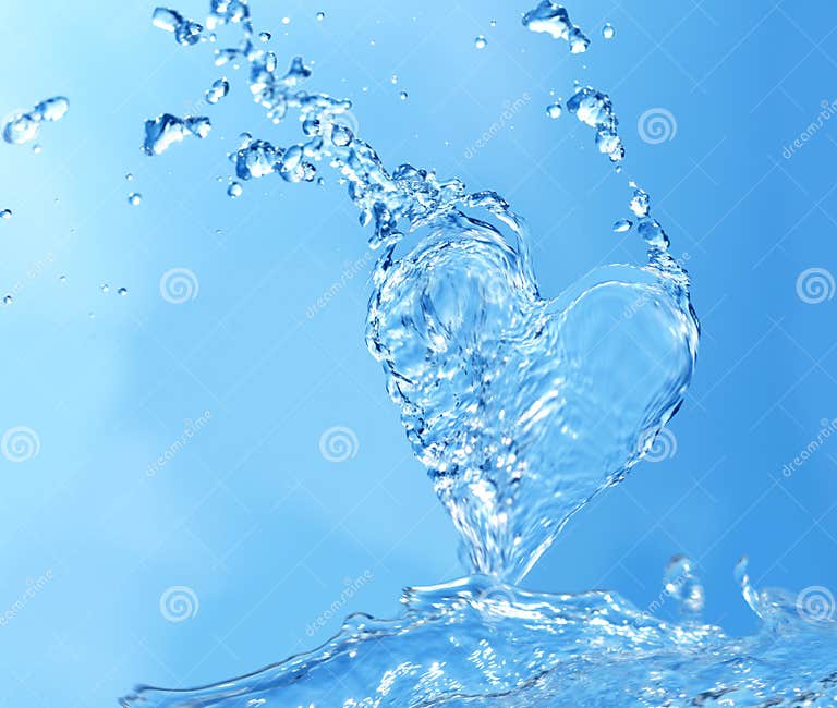 Abstract water heart stock photo. Image of bath, ripple - 20111874