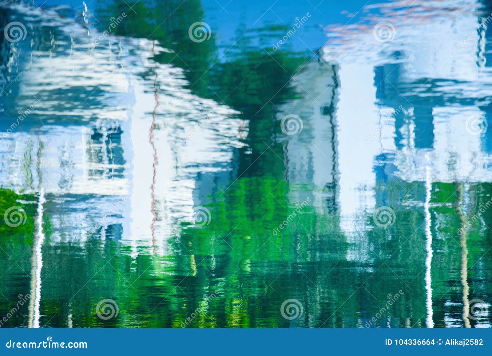 Abstract Water House Reflection Stock Photo - Image of pattern, paint ...