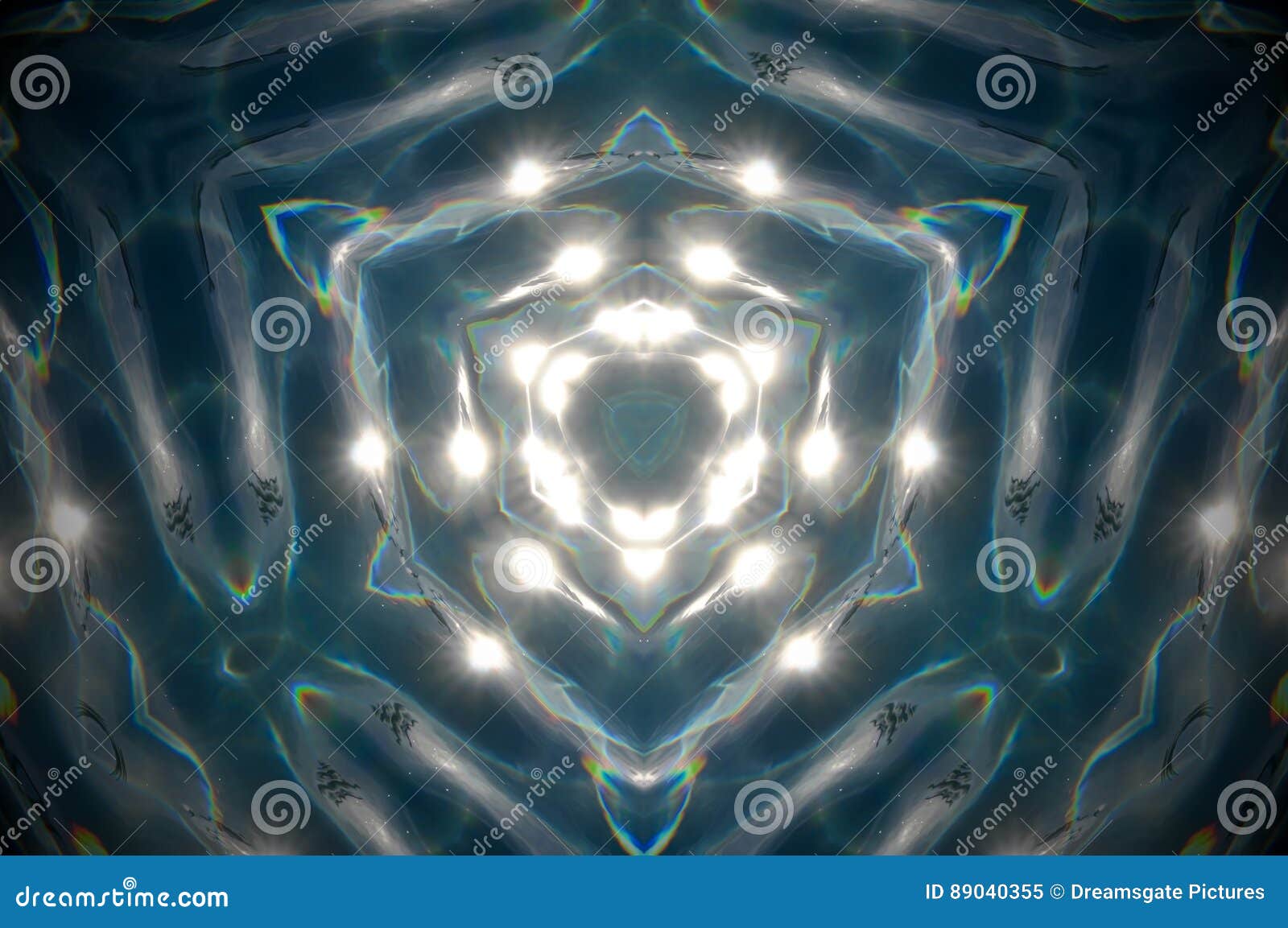 Abstract water mandala stock illustration. Illustration of geometry ...
