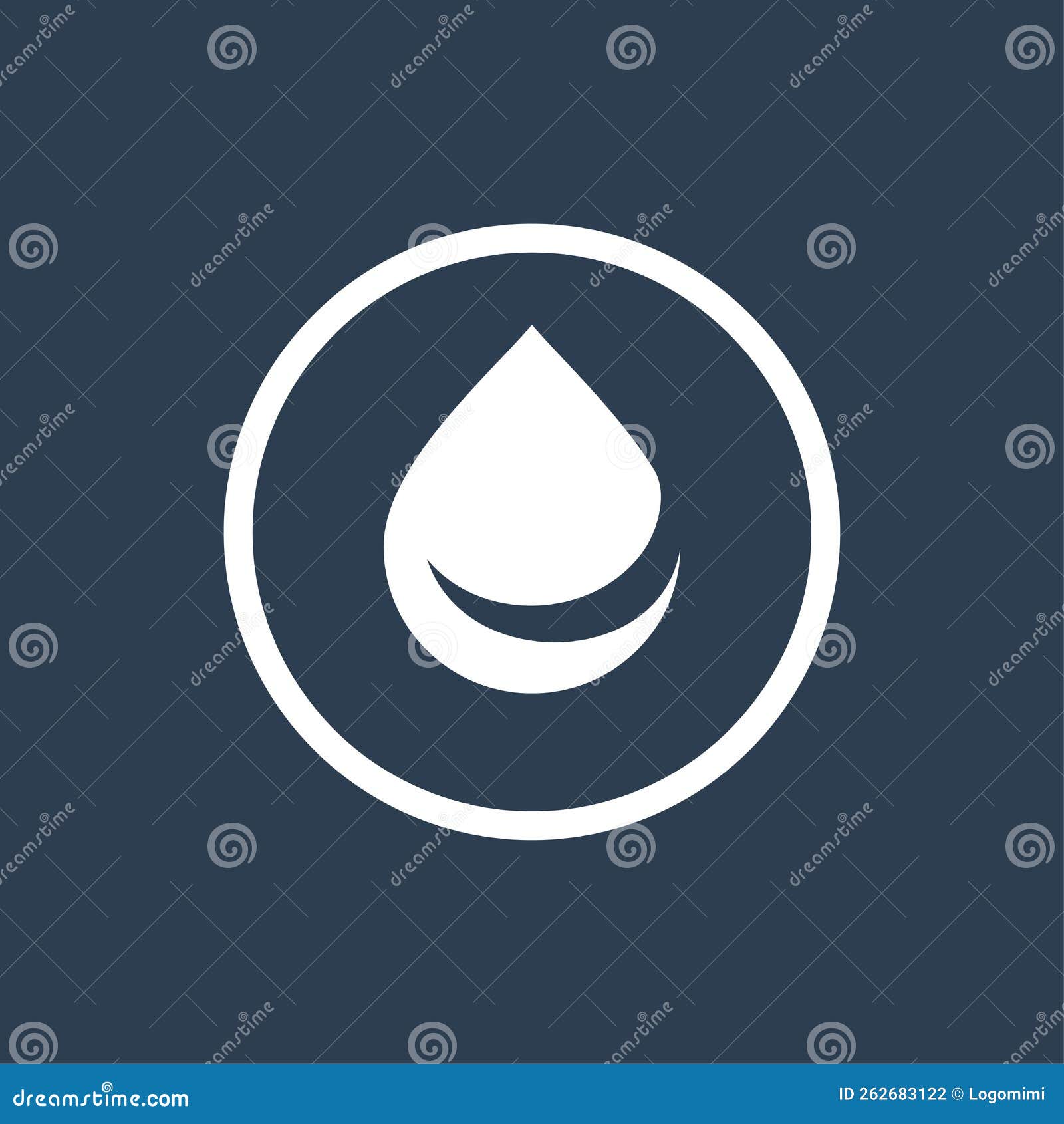 Abstract Water or Oil Drop Logo, Aqua Droplet Icon Vector Stock Vector ...