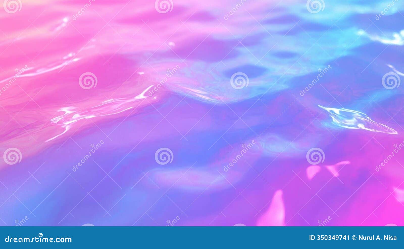 Abstract Water Ripples with a Dreamy Pink and Blue Gradient, Aesthetic ...