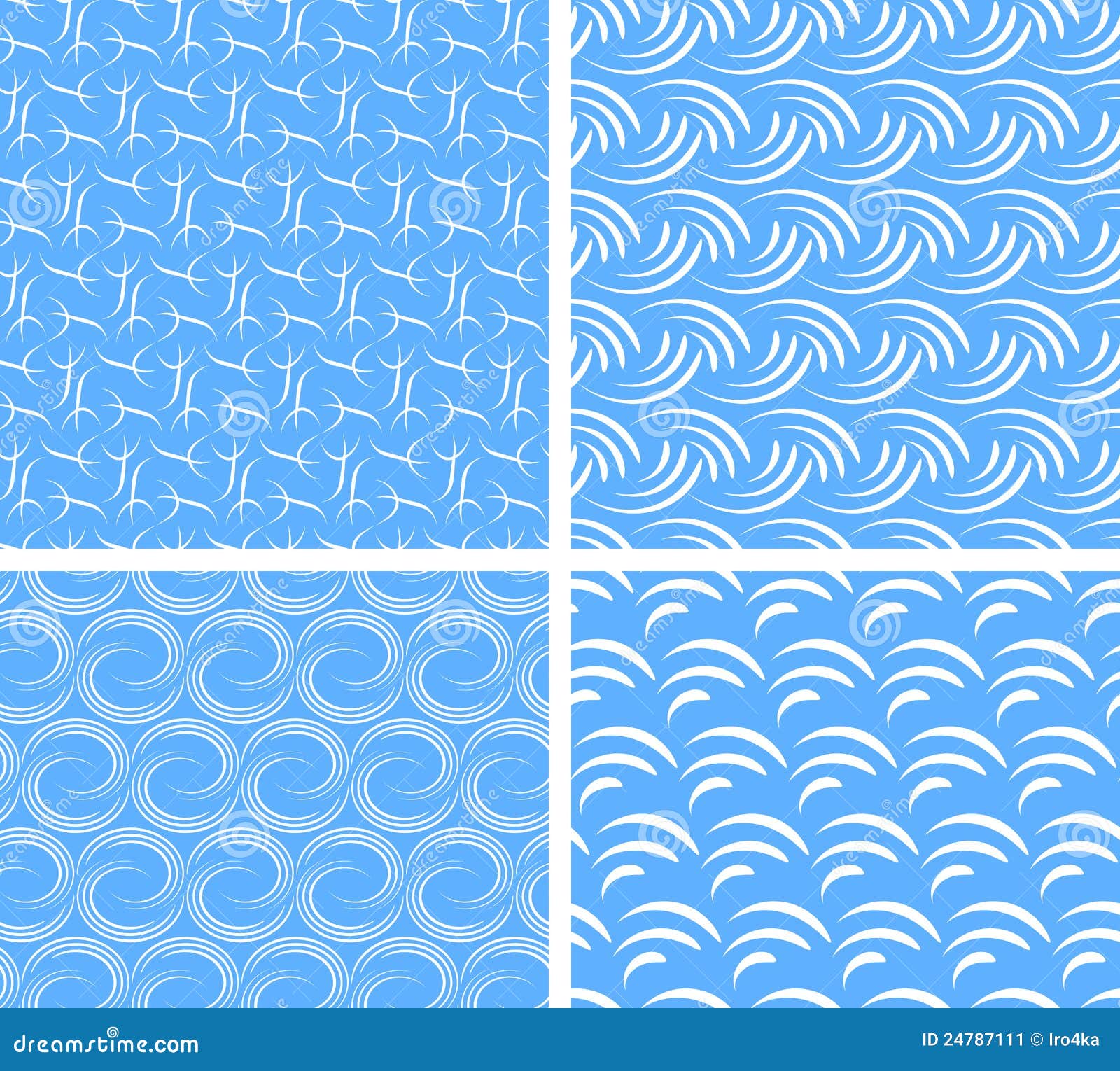Abstract Water Seamless Patterns Stock Illustration - Illustration of ...