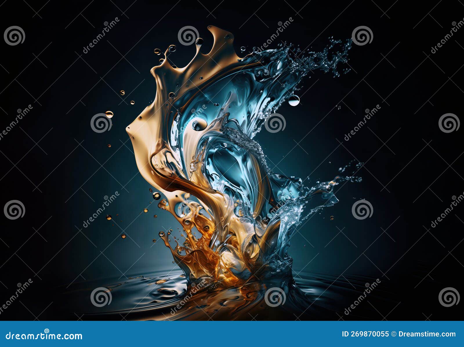 Abstract Water Splash. Advertising Background Stock Illustration ...