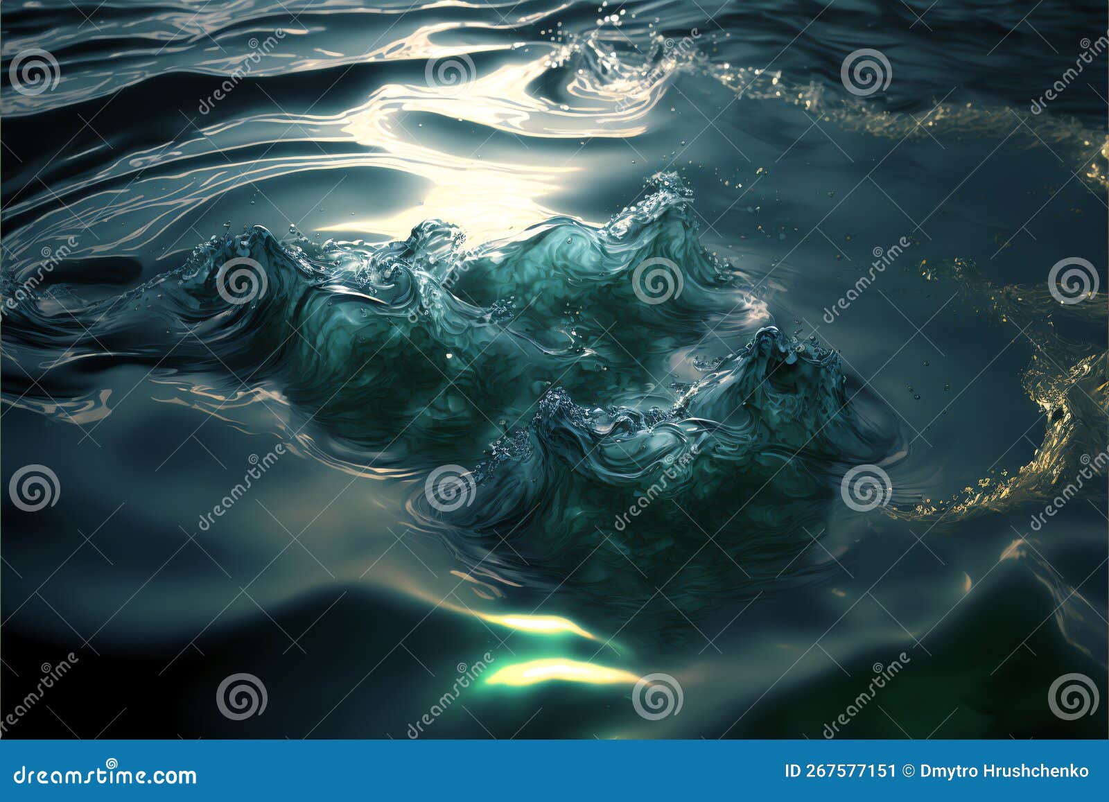 Abstract Water Splash Background. Water Surface Stock Illustration ...