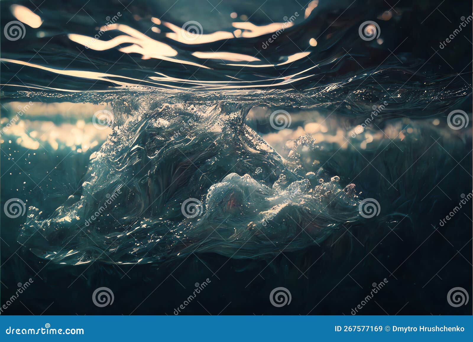 Abstract Water Splash Background. Water Surface Stock Illustration ...