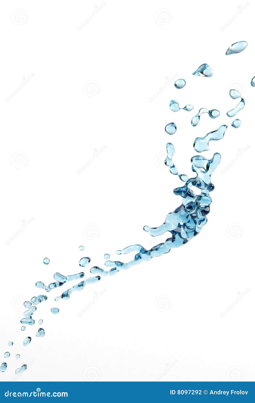 Abstract Water Splash and Bubble Liquid Stock Illustration ...