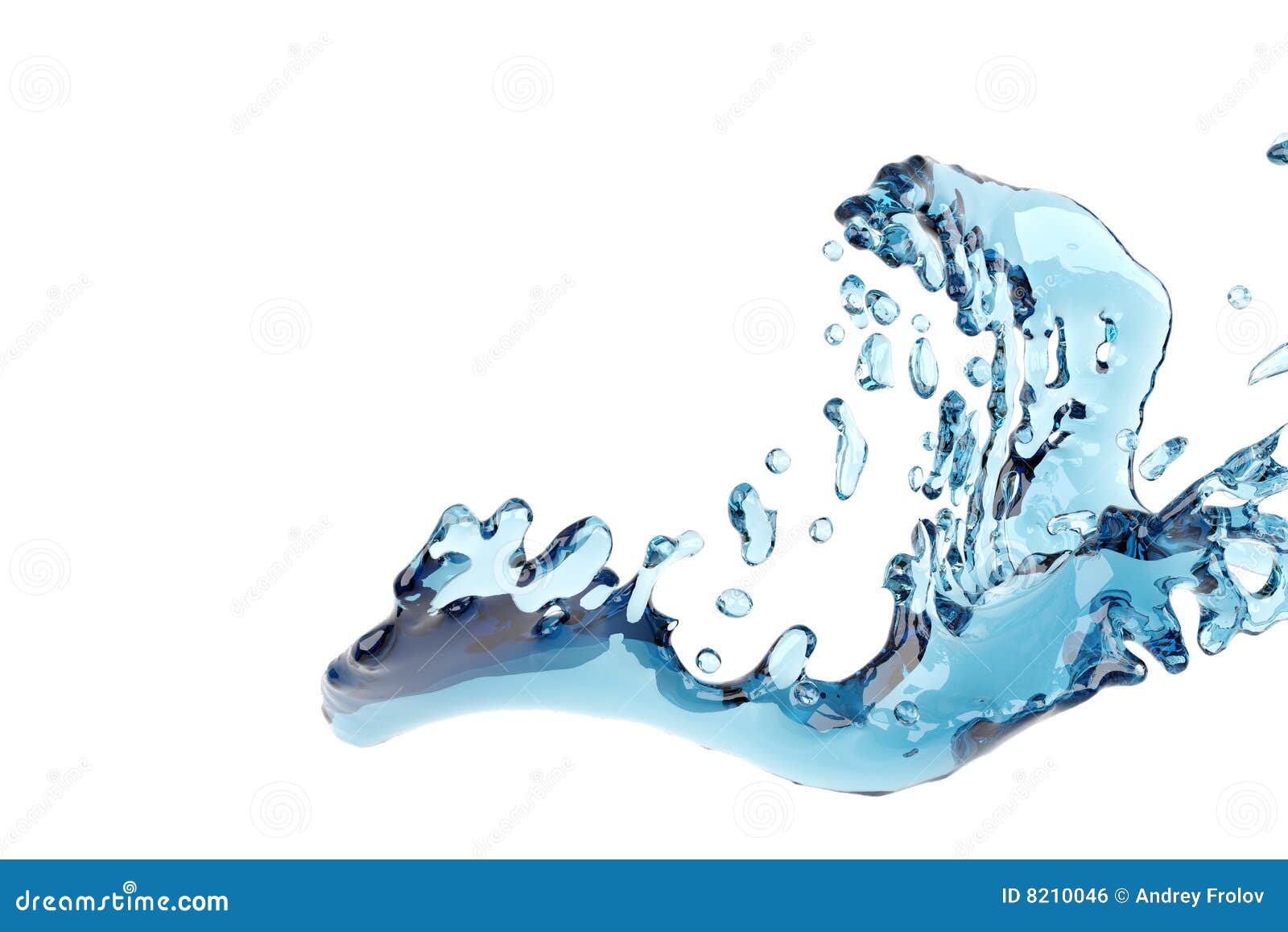 Abstract Water Splash and Bubble Liquid Stock Illustration ...