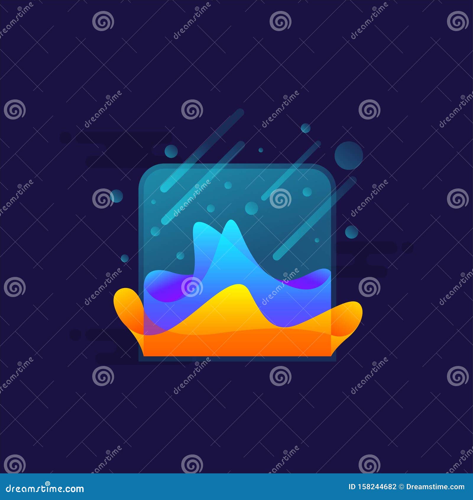 Abstract Water Splash Design Usable for Anything Stock Vector ...