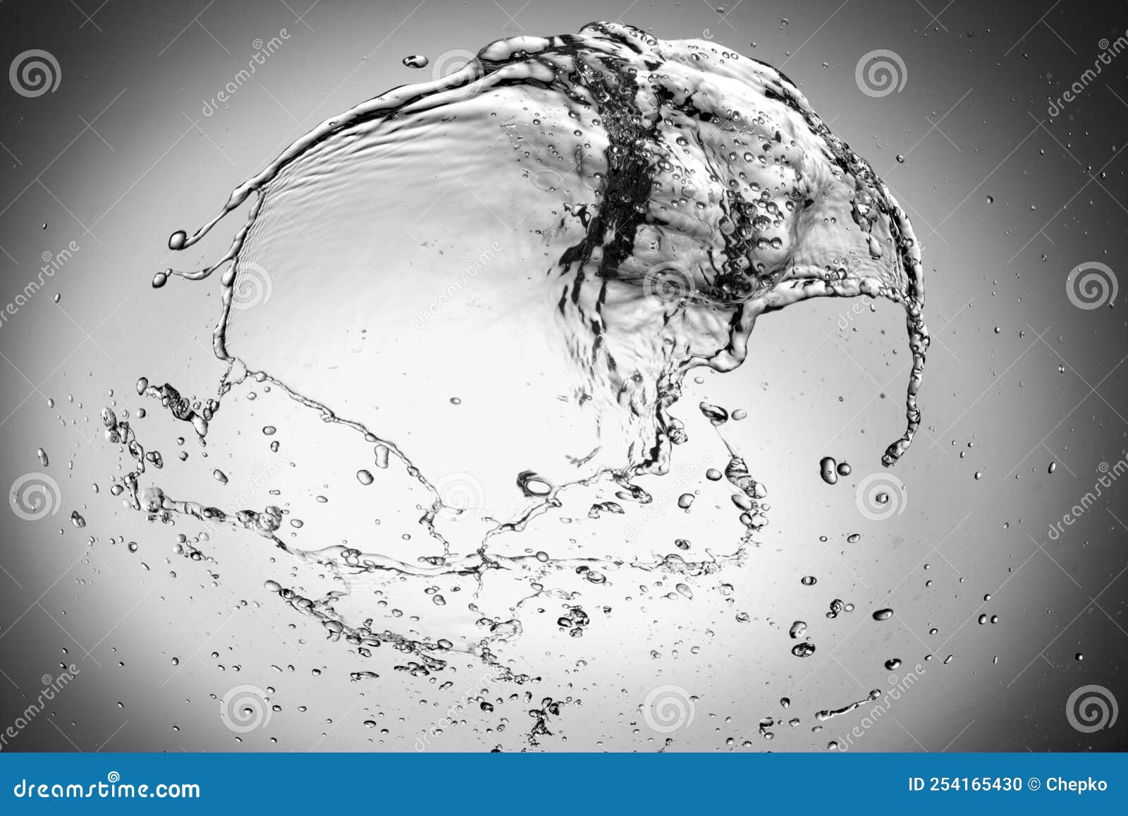 Abstract Water Splash on Grey Background Stock Photo - Image of ...