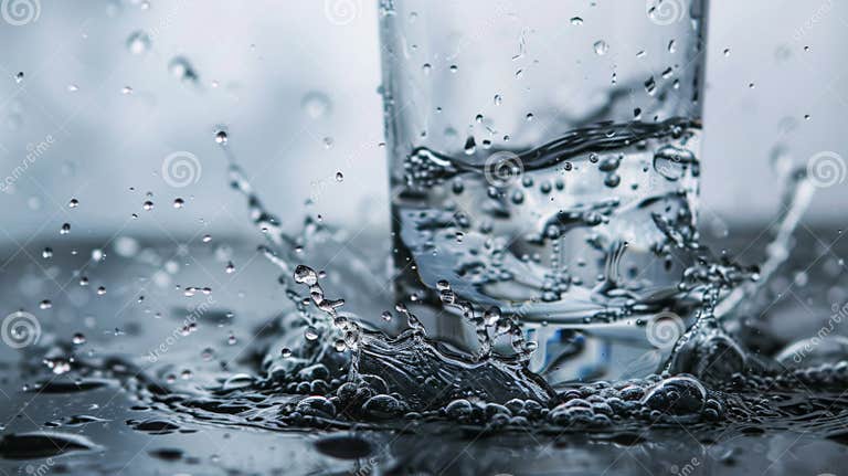 Abstract Water Splash with High-speed Droplets Stock Photo - Image of ...