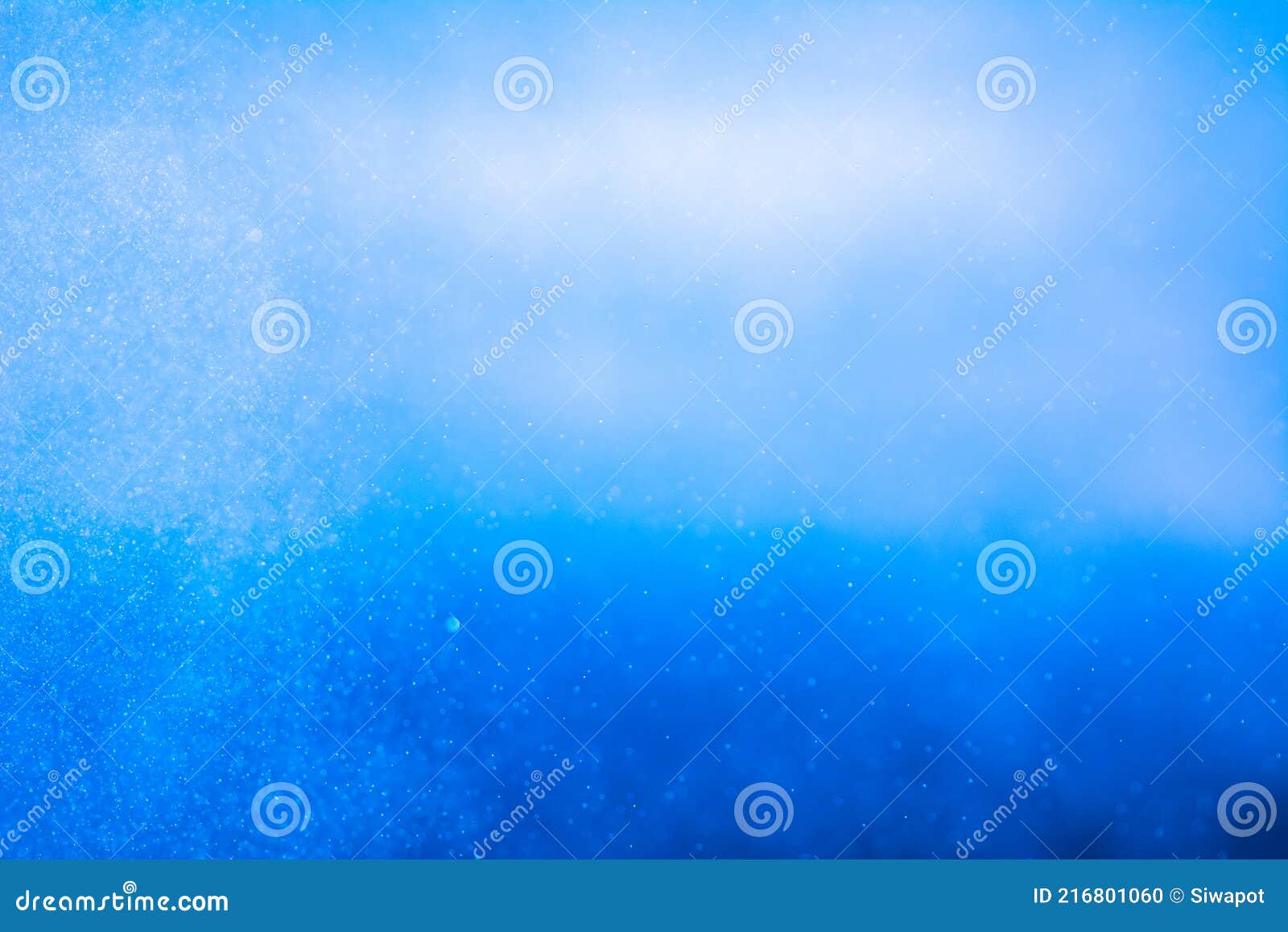 Abstract Water Spray on Blue Background Stock Photo - Image of sphere ...