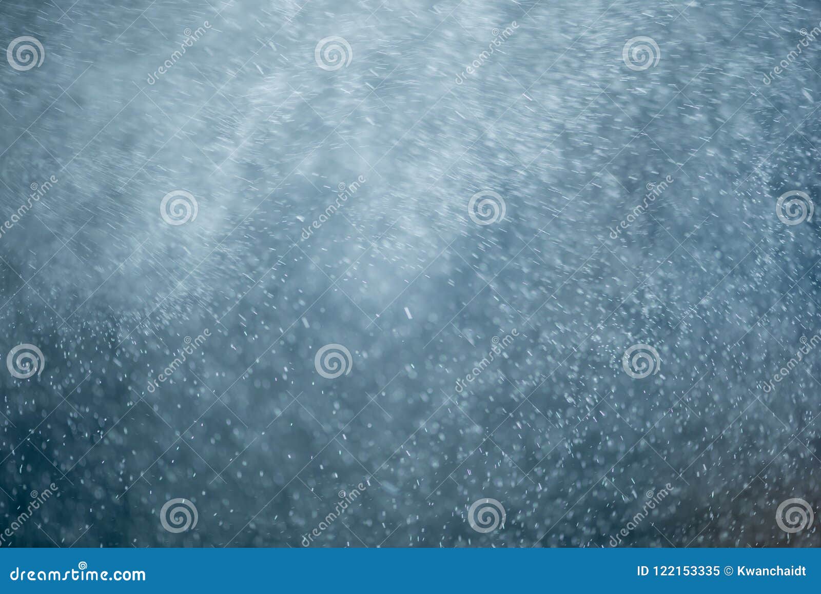 Abstract Water Spray on Dark Blue Background Stock Image - Image of ...