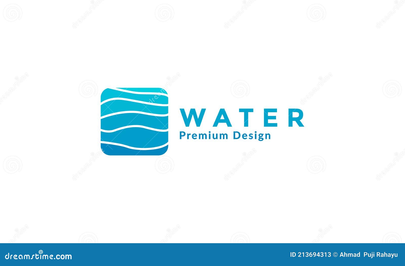 Abstract Water Square Logo Vector Symbol Icon Design Illustration Stock ...