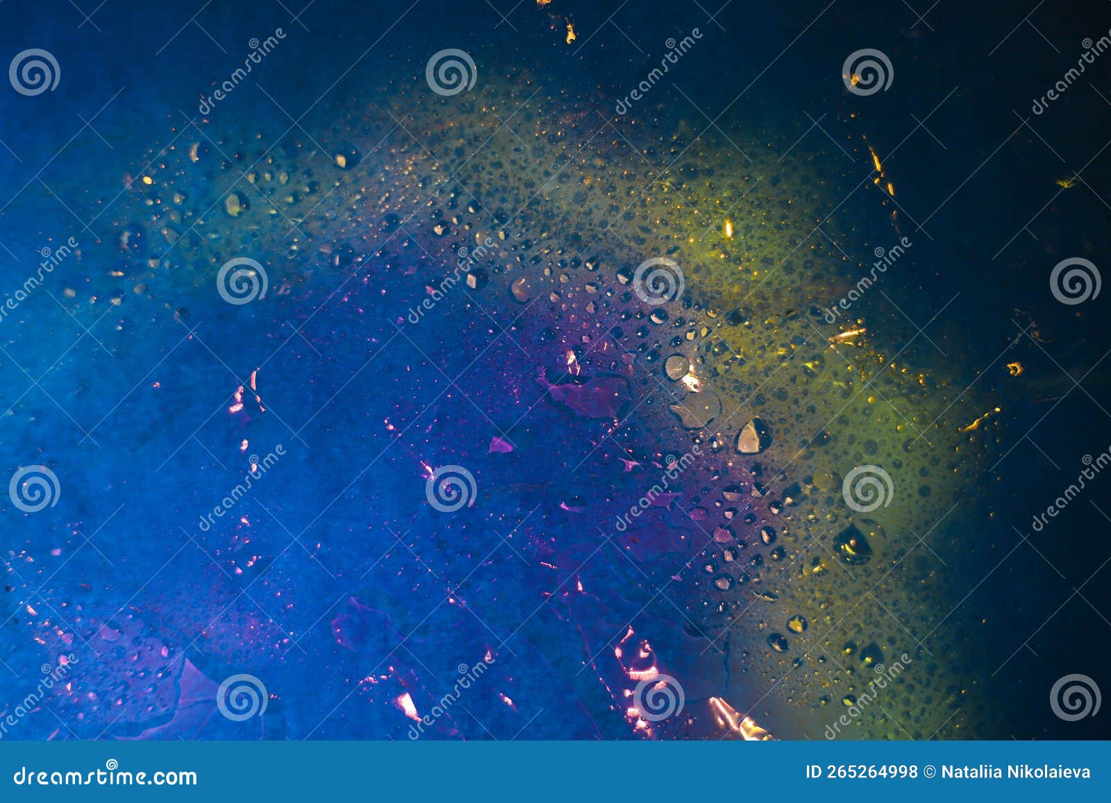 Abstract Water Texture and Background of Water Drops of Different Sizes ...