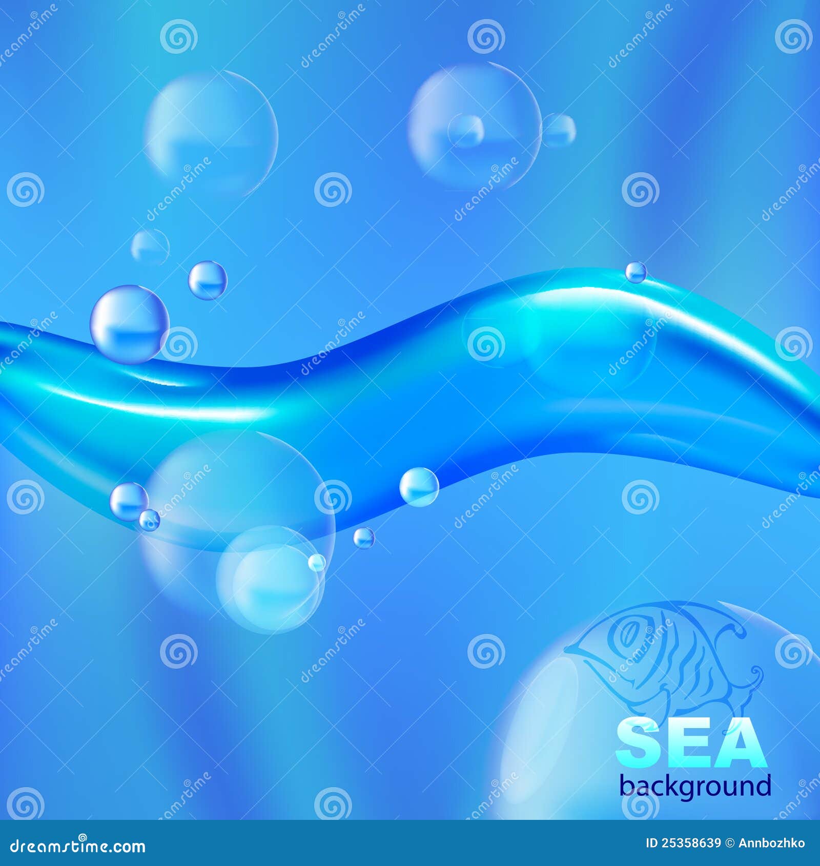 Abstract water wave stock vector. Illustration of drink - 25358639