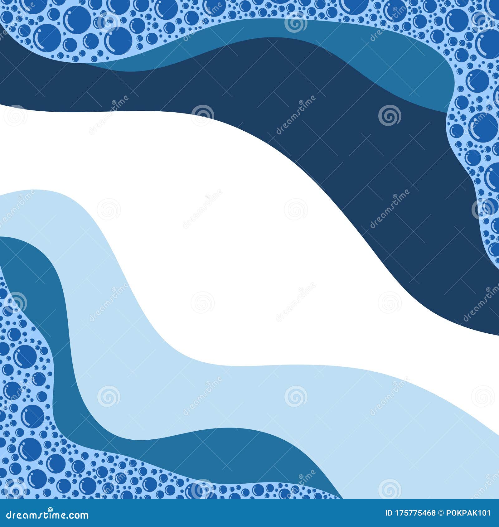 Abstract Water Wave Background Stock Vector - Illustration of bubble ...