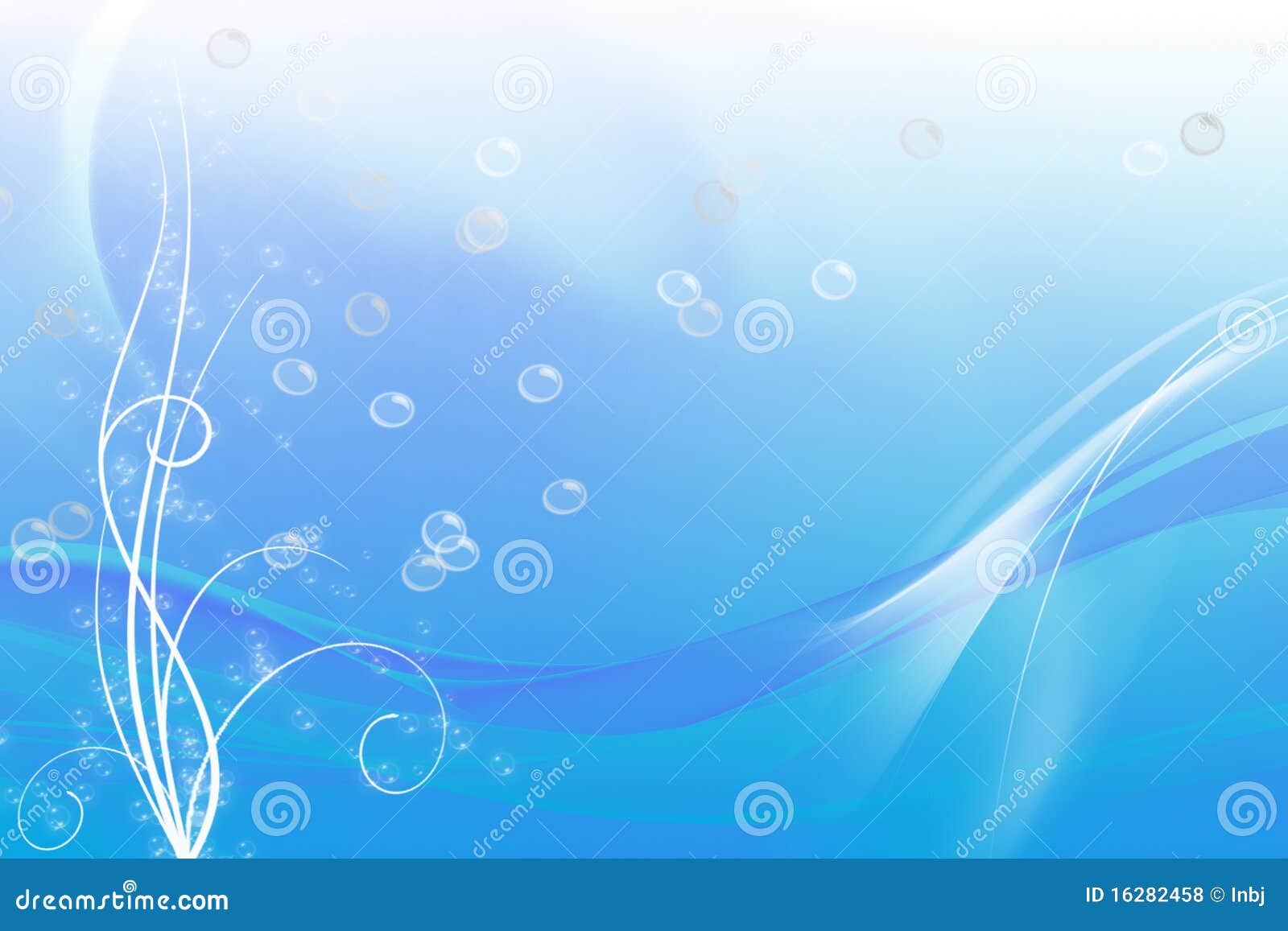 Abstract Water Wave and Bubble Background Stock Illustration ...