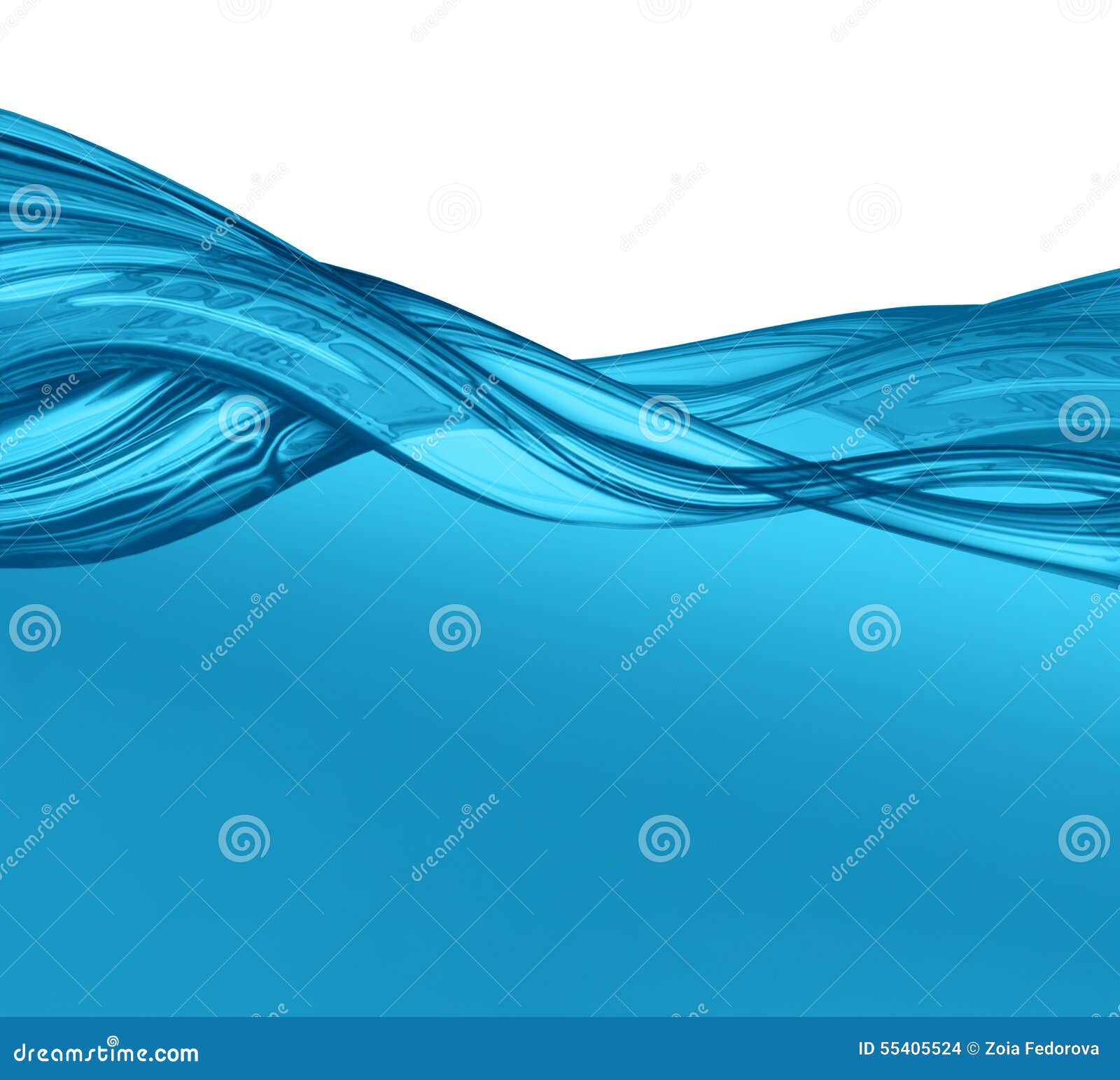 Abstract water wave stock illustration. Illustration of digital - 55405524