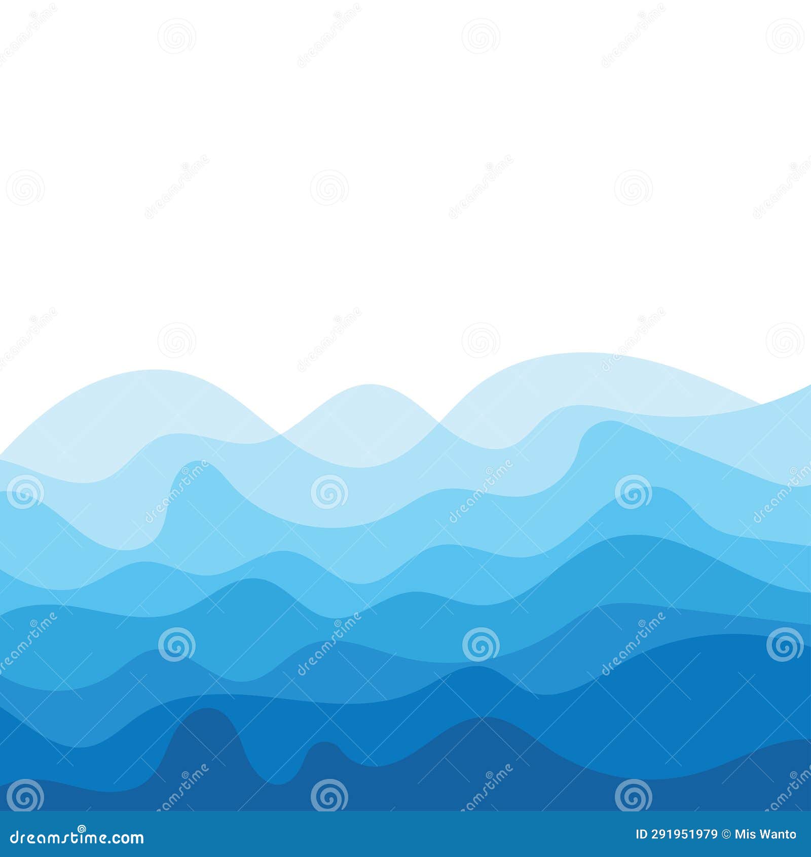 Abstract Water Wave Design Background Stock Illustration - Illustration ...