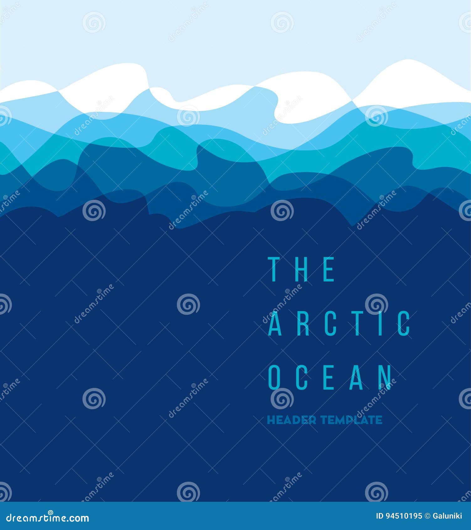 Abstract Water Wave Design Element. Stock Vector - Illustration of ...