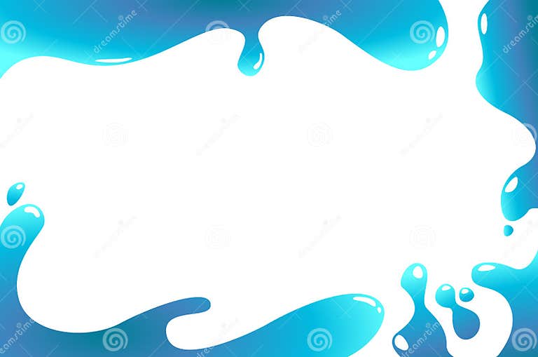 Abstract Water Wave Frame, Vector Illustration Stock Vector ...