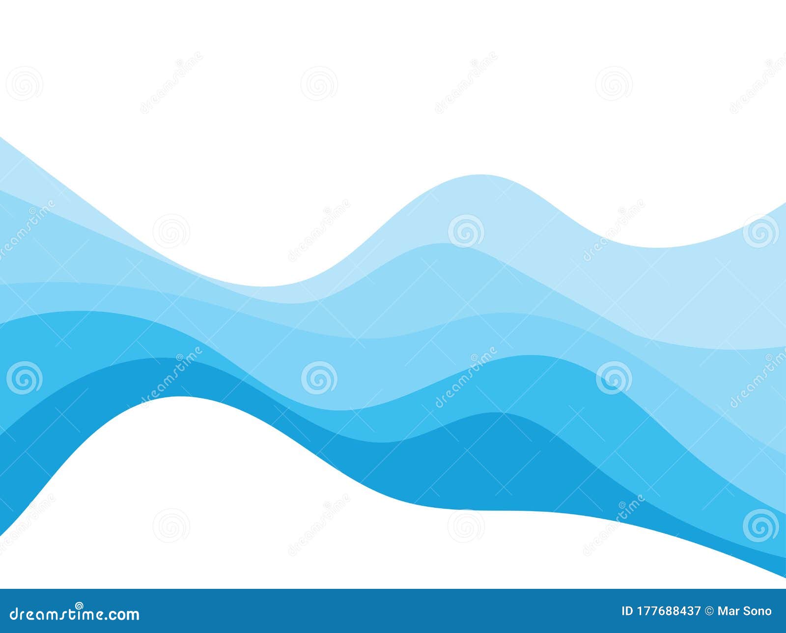 Abstract Water Wave Vector Design Background Stock Vector ...